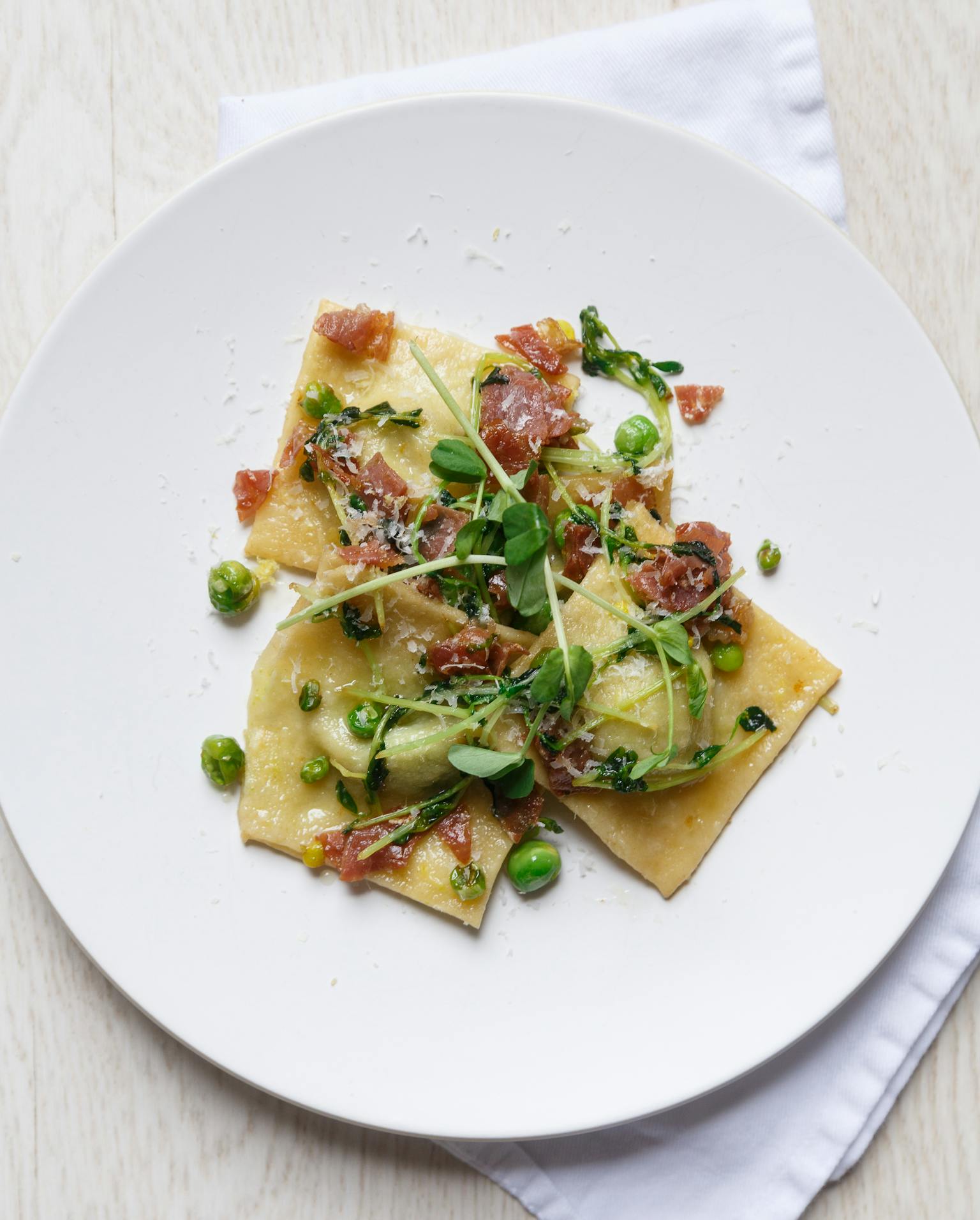 Best Spring Pea Ravioli with Proscuitto Recipe - The Yellow Table