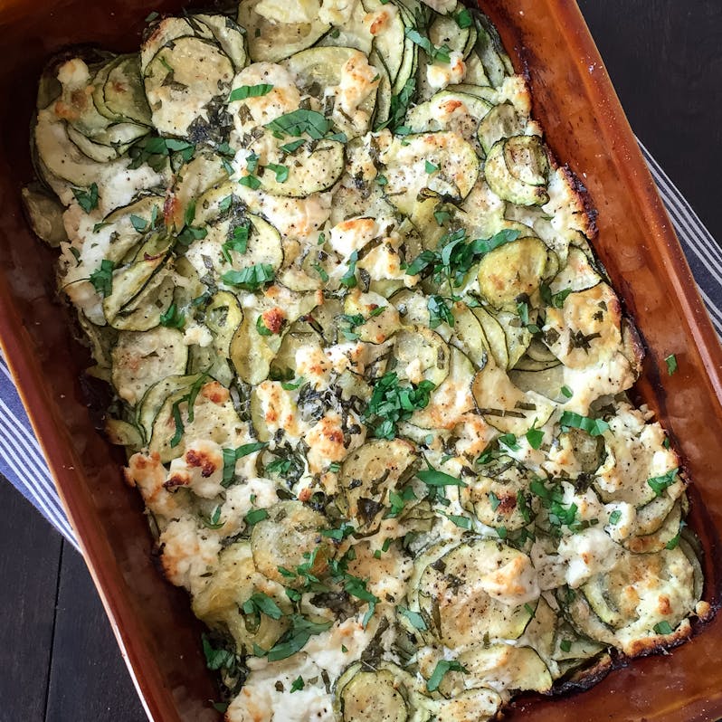 Best Zucchini Goat Cheese Tian Recipe - The Yellow Table